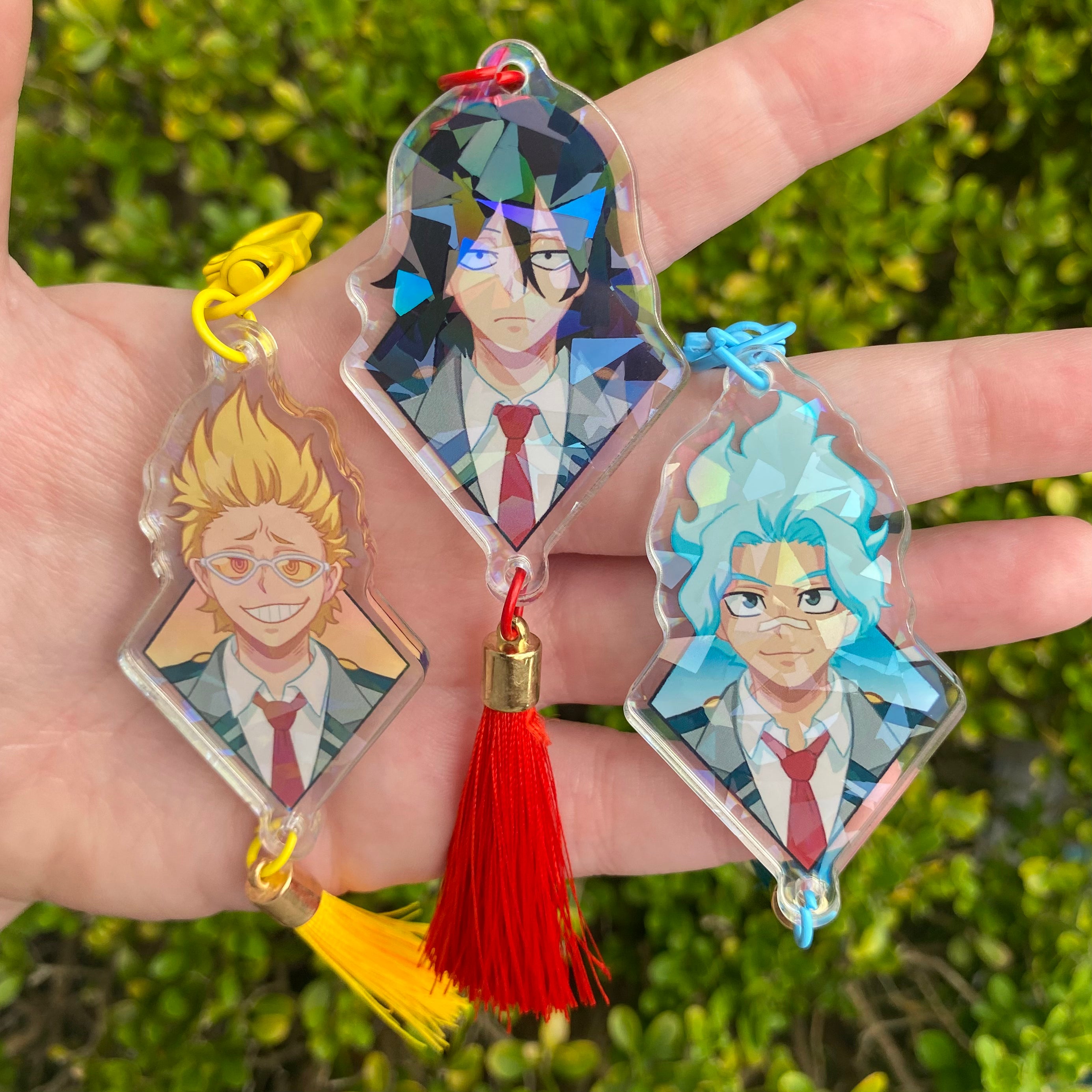 Rooftop trio Keychains (set 1) – PiebaldPins